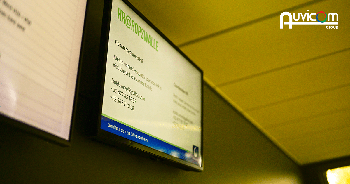 Wanneer dynamische displays Corporate worden! - Auvicom